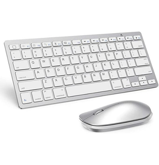 Silver Wireless Keyboard And Mouse Combo For iPad – sparindirect.com
